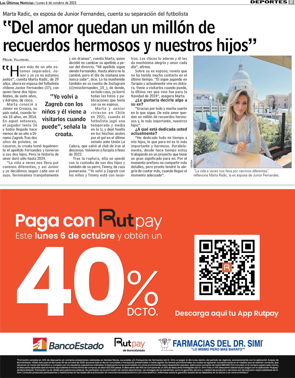 "Del amor quedan un millón de recuerdos hermosos y nuestros hijos ...