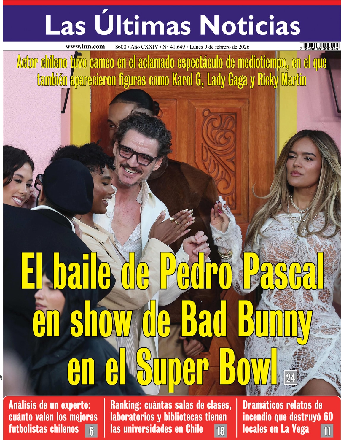 El baile de Pedro Pascal en show de Bad Bunny en el Super Bowl - www ...