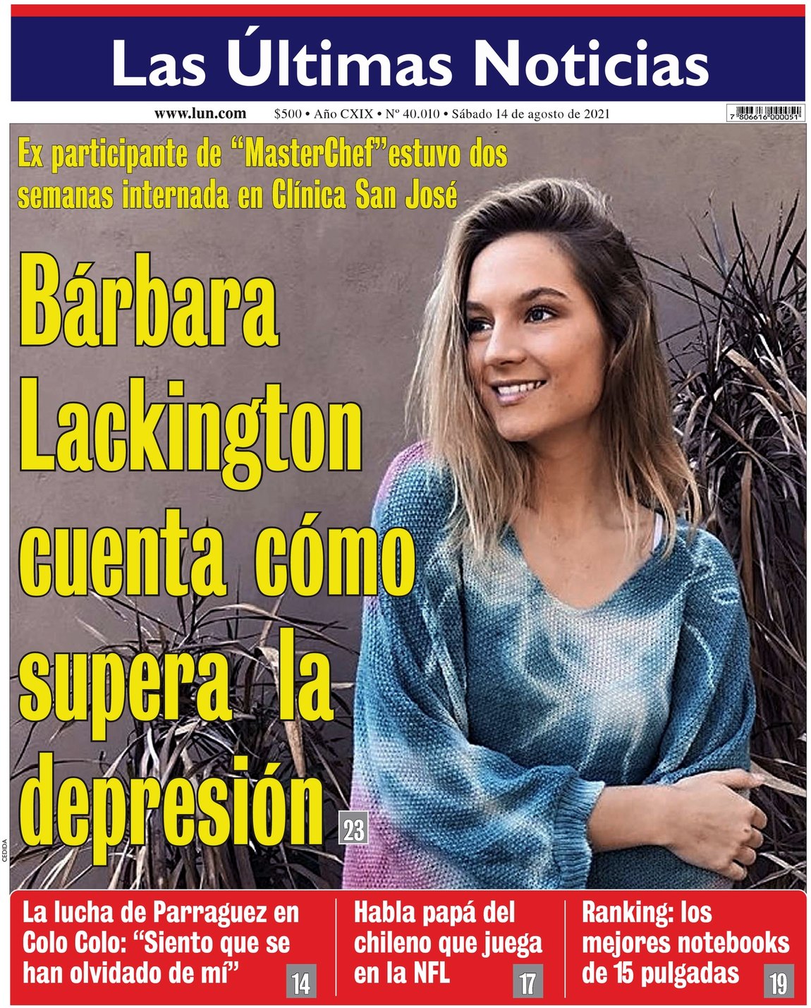 Bárbara Lackington cuenta cómo supera la depresión - www.lun.com