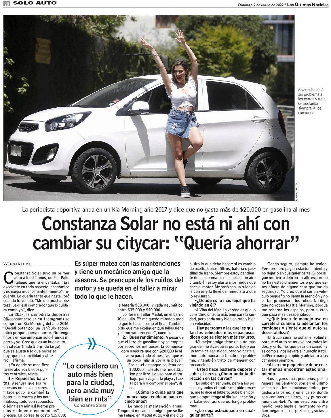 Constanza Solar no está ni ahí con cambiar su citycar: "Quería ahorrar ...