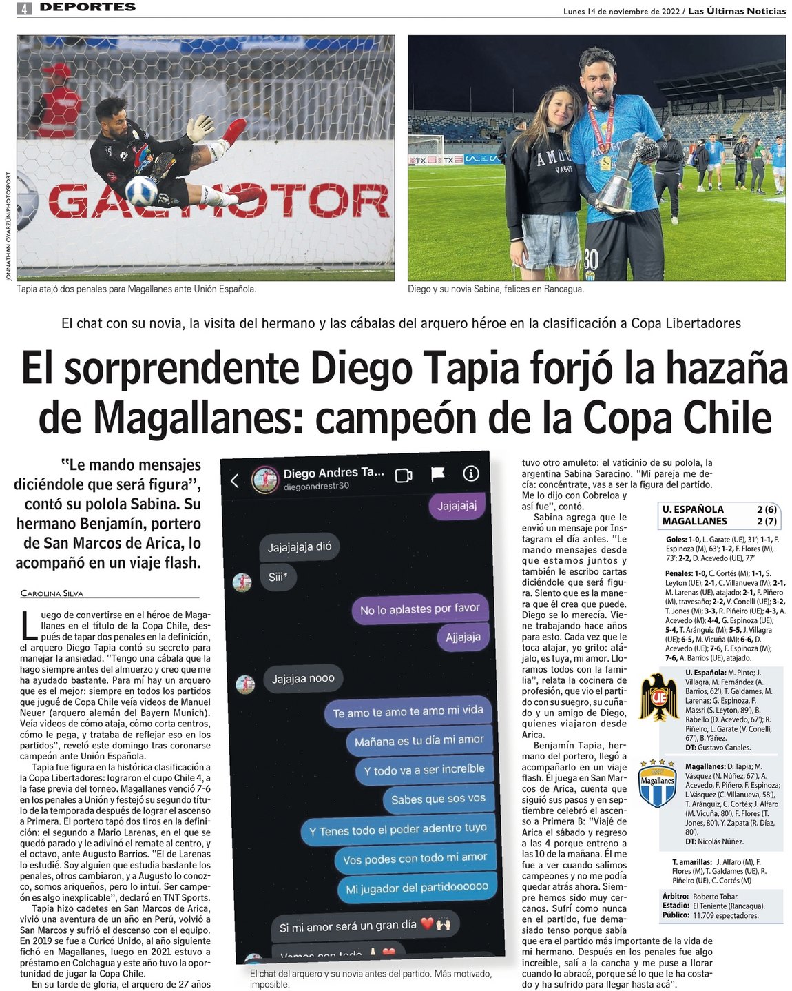 El sorprendente Diego Tapia forjó la hazaña de Magallanes: campeón de ...