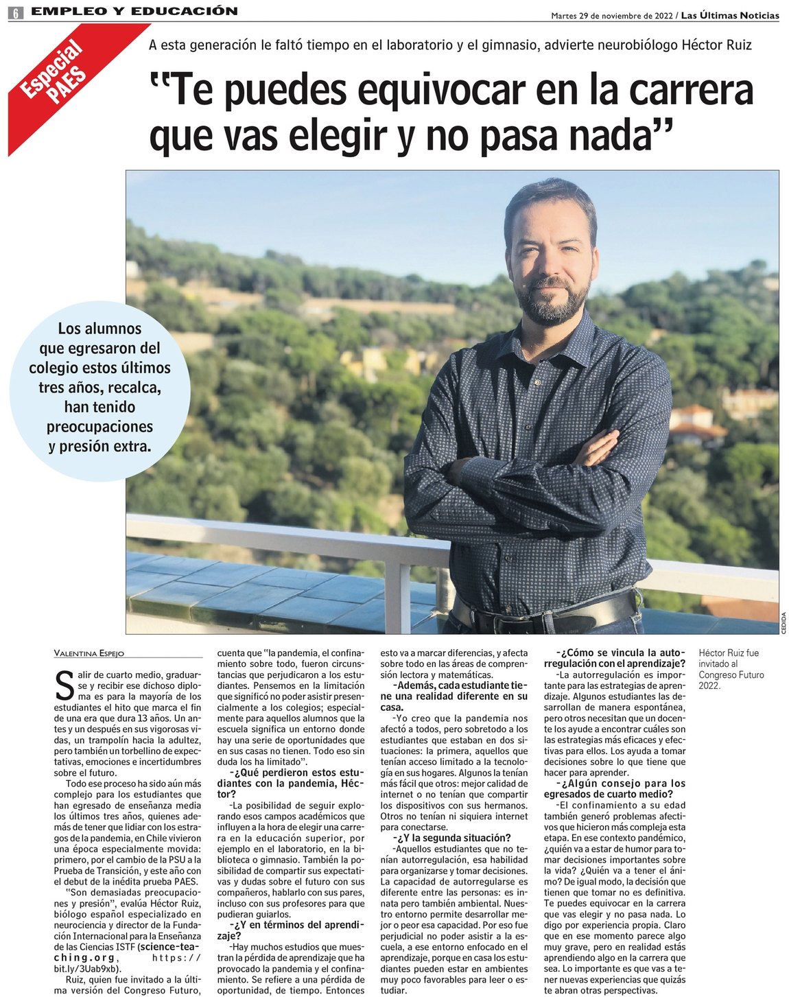 "Te puedes equivocar en la carrera que vas elegir y no pasa nada" - www ...