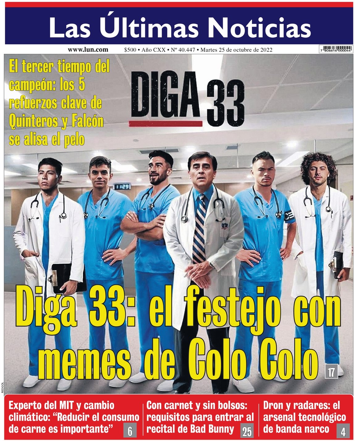 Diga 33: el festejo con memes de Colo Colo - www.lun.com