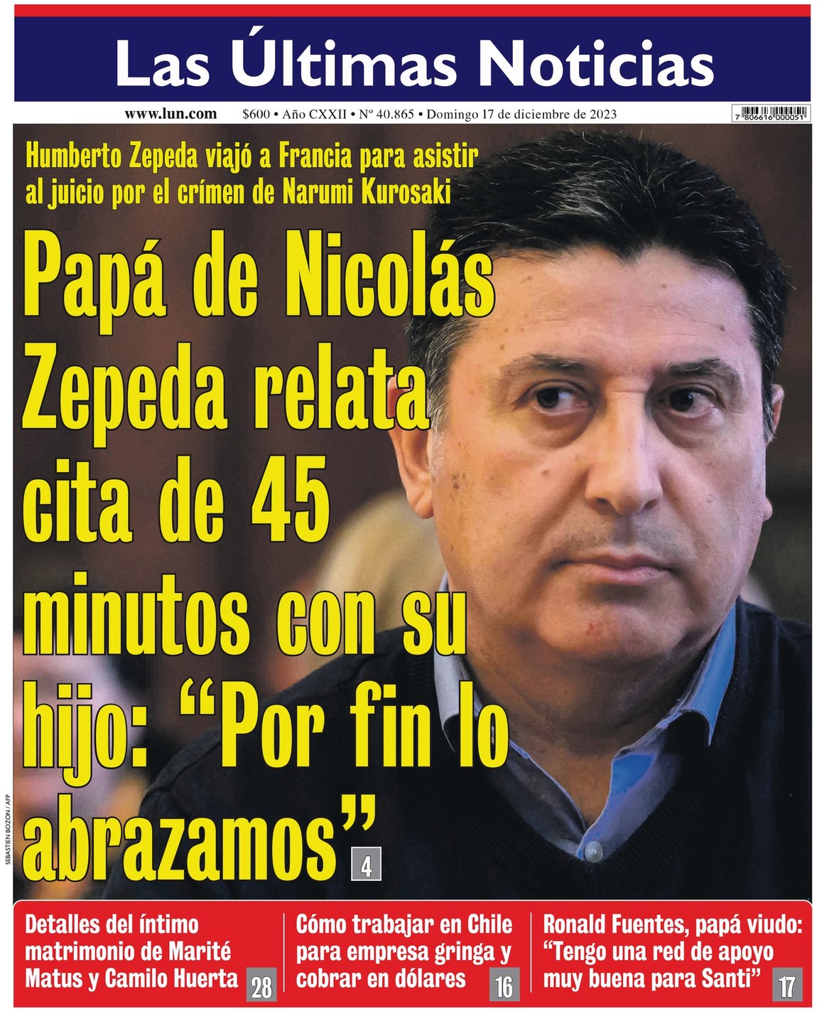Papá de Nicolás Zepeda relata cita de 45 minutos con su hijo: "Por fin ...