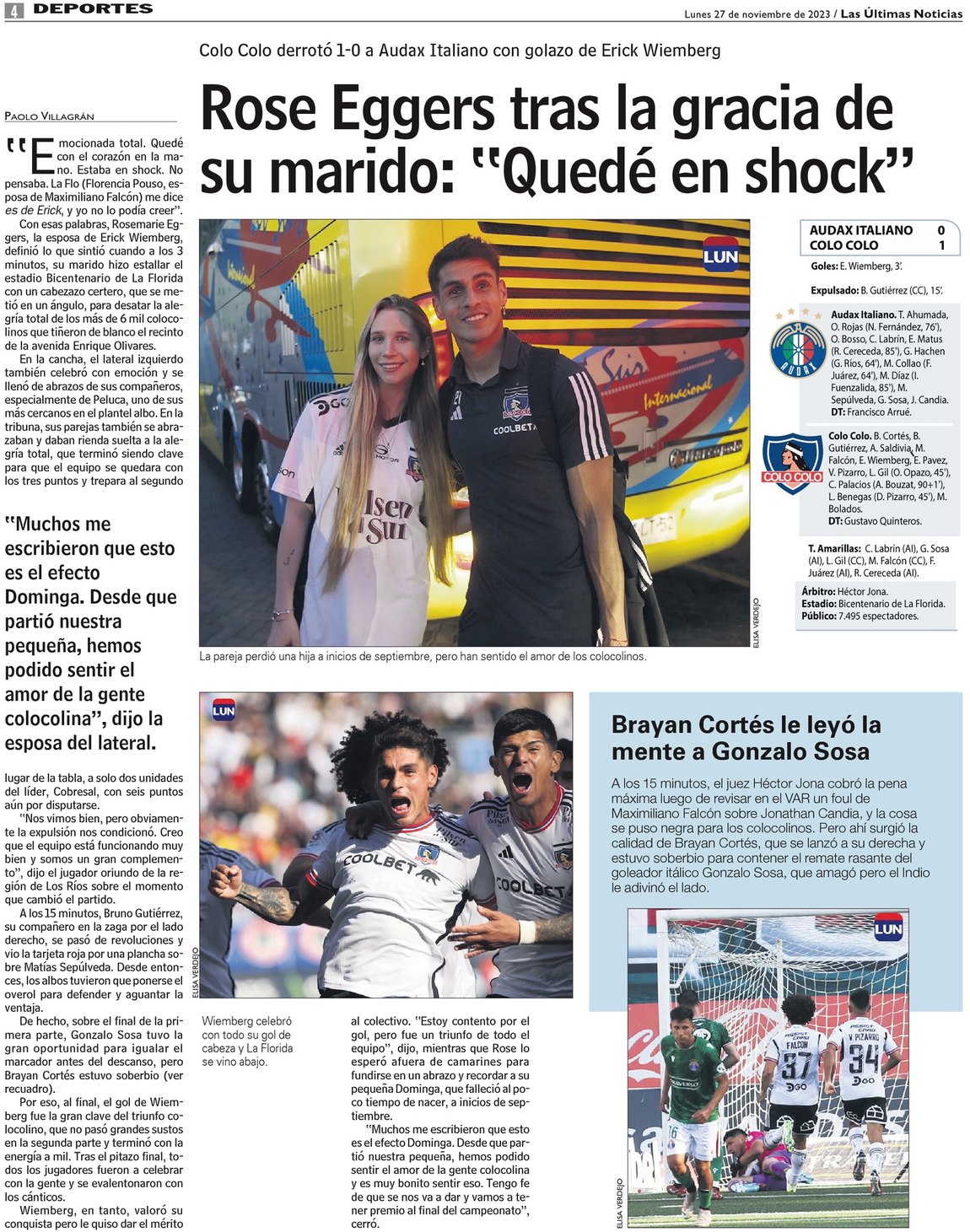 Rose Eggers tras la gracia de su marido: "Quedé en shock" - www.lun.com