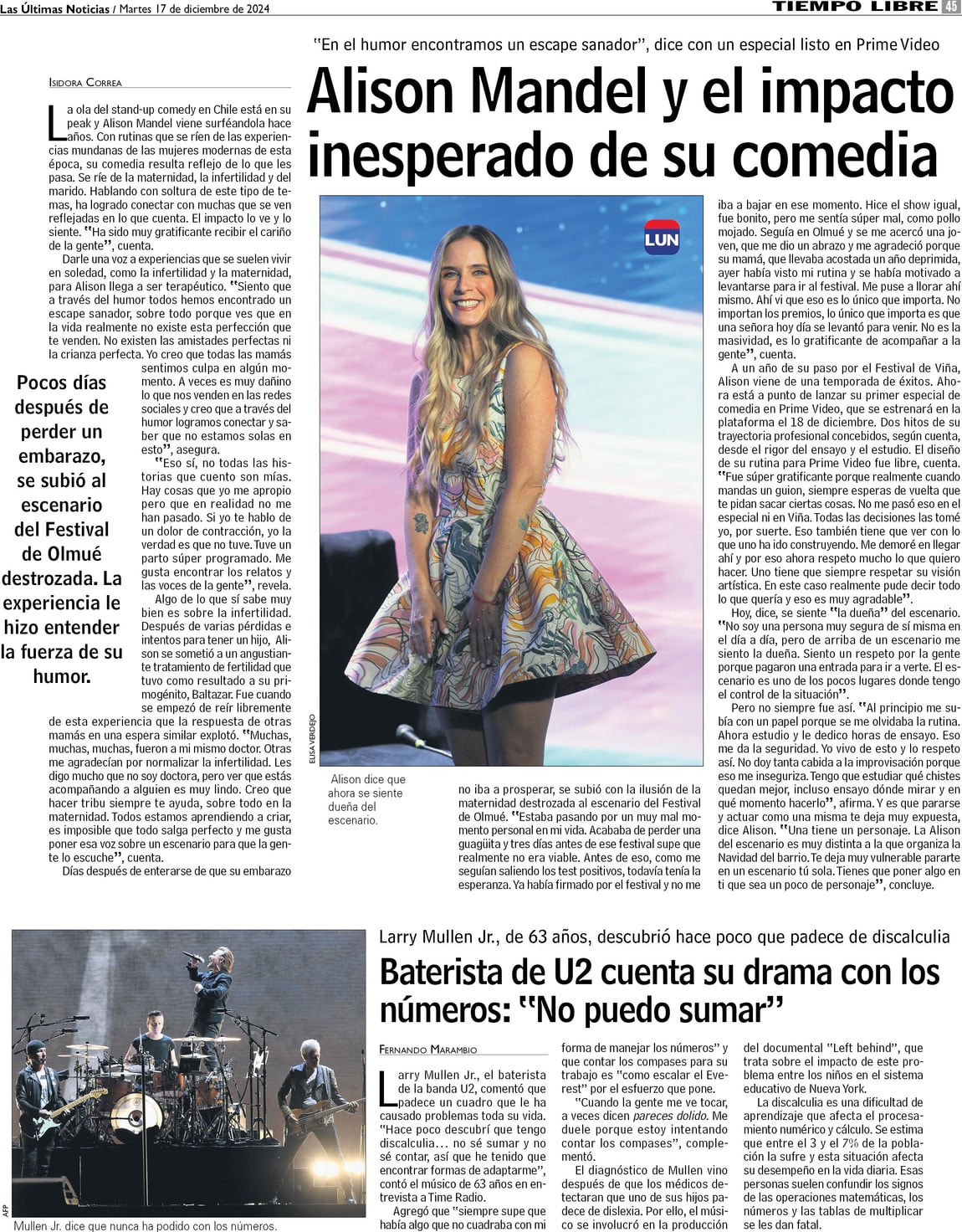Alison Mandel y el impacto inesperado de su comedia - www.lun.com