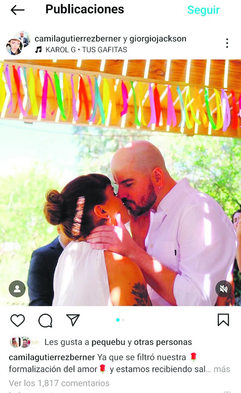 Giorgio Jackson y Camila Gutiérrez celebraron su AUC - www.lun.com