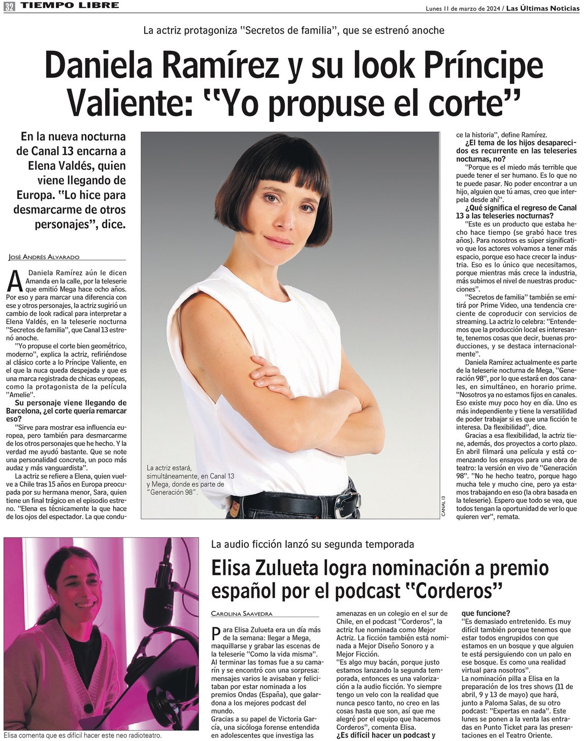 Daniela Ramírez y su look Príncipe Valiente: "Yo propuse el corte ...