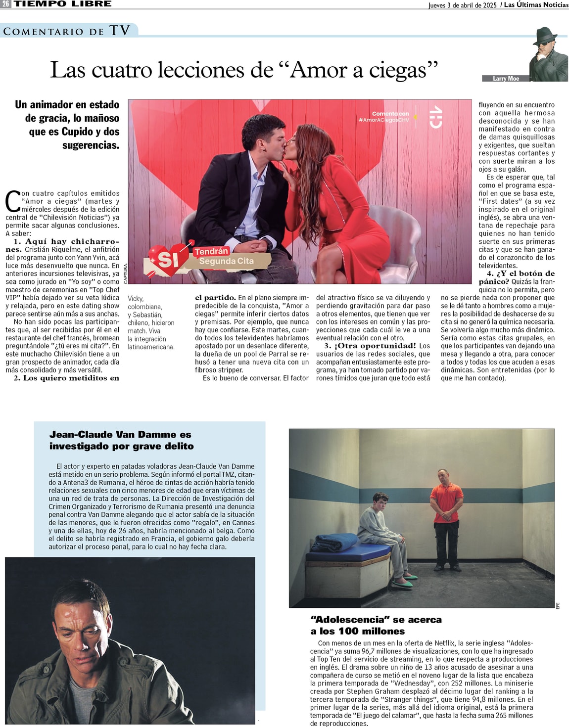 Las cuatro lecciones de "Amor a ciegas" - www.lun.com