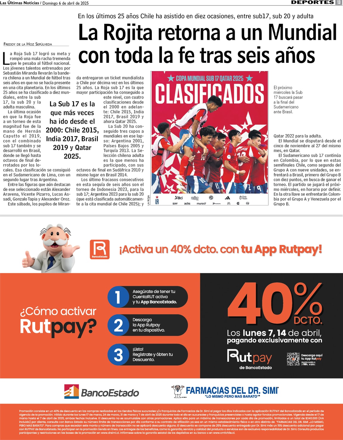 La Rojita retorna a un Mundial con toda la fe tras seis años - www.lun.com