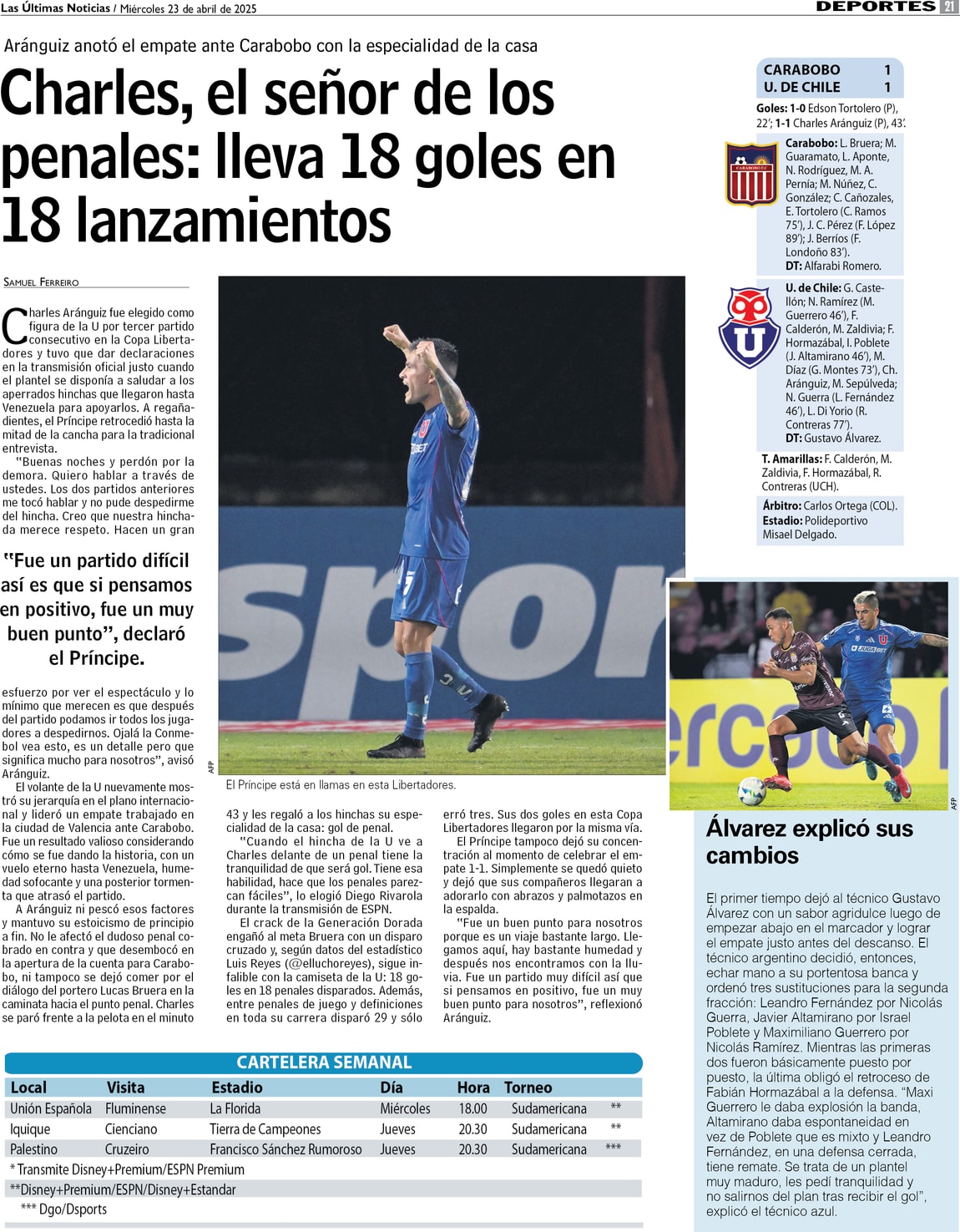 Charles el señor de los penales: lleva 18 goles en 18 lanzamientos ...