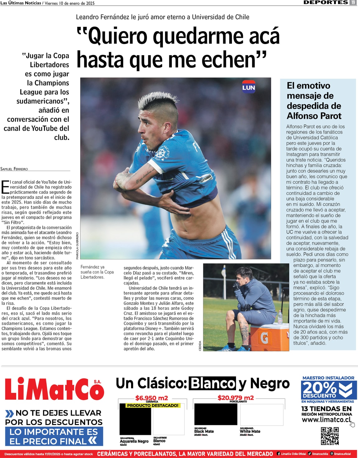 "Quiero quedarme acá hasta que me echen" - www.lun.com