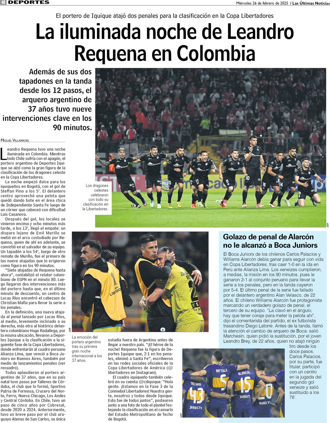 La iluminada noche de Leandro Requena en Colombia - www.lun.com