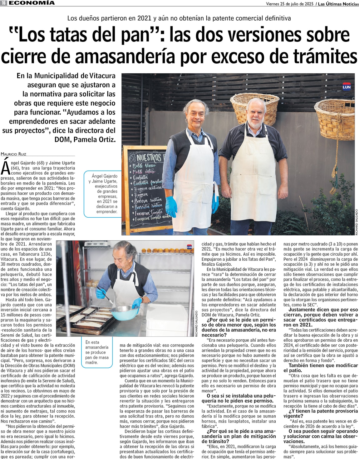 "Los tatas del pan": las dos versiones sobre cierre de amasandería por ...