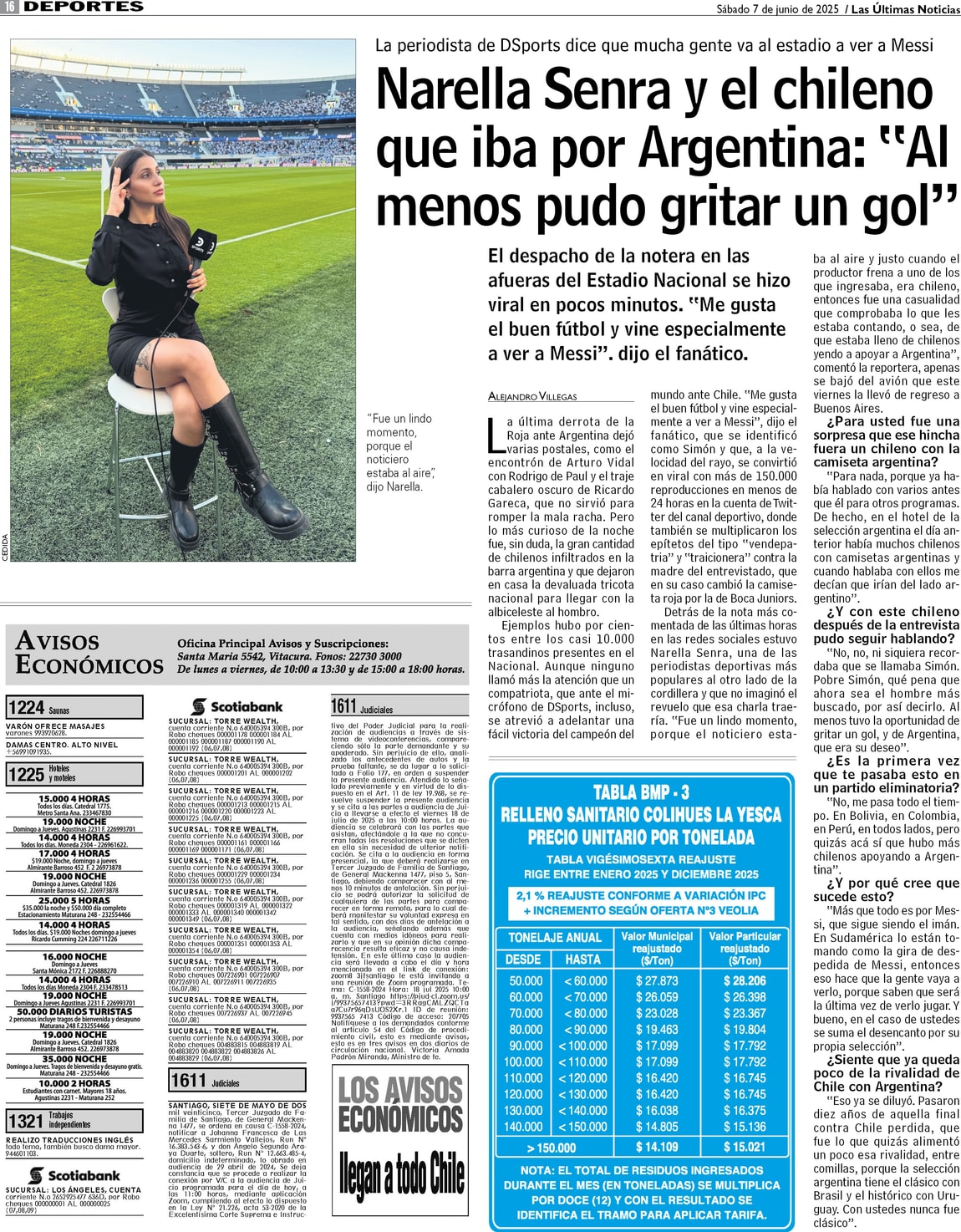 Narella Senra y el chileno que iba por Argentina: "Al menos pudo gritar ...