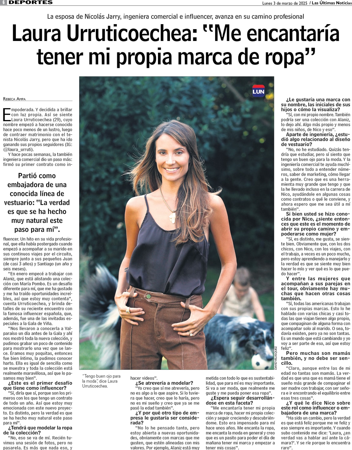 Laura Urruticoechea: "Me encantaría tener mi propia marca de ropa ...