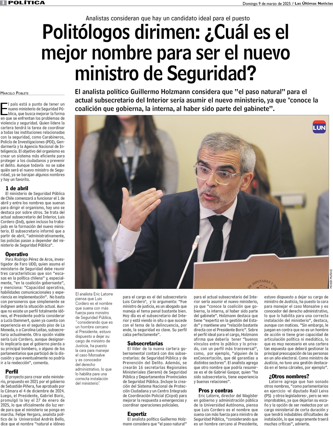 Politólogos dirimen: ¿Cuál es el mejor nombre para ser el nuevo ...