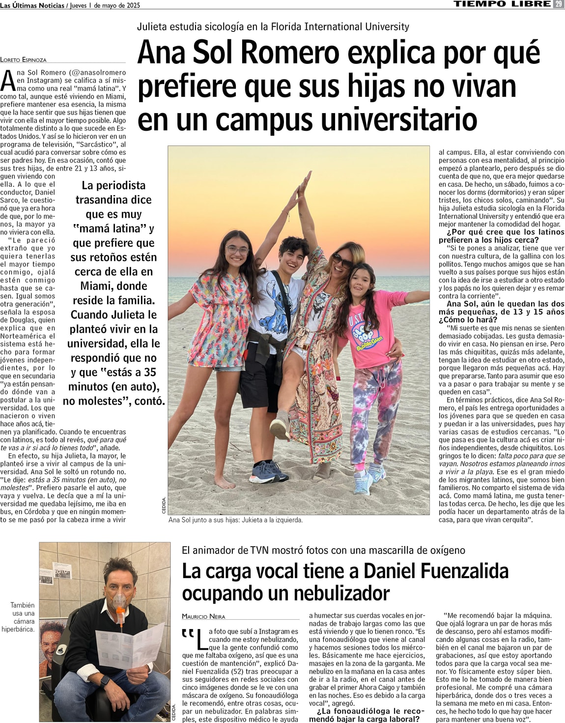 Ana Sol Romero explica por qué prefiere que sus hijas no vivan en un ...