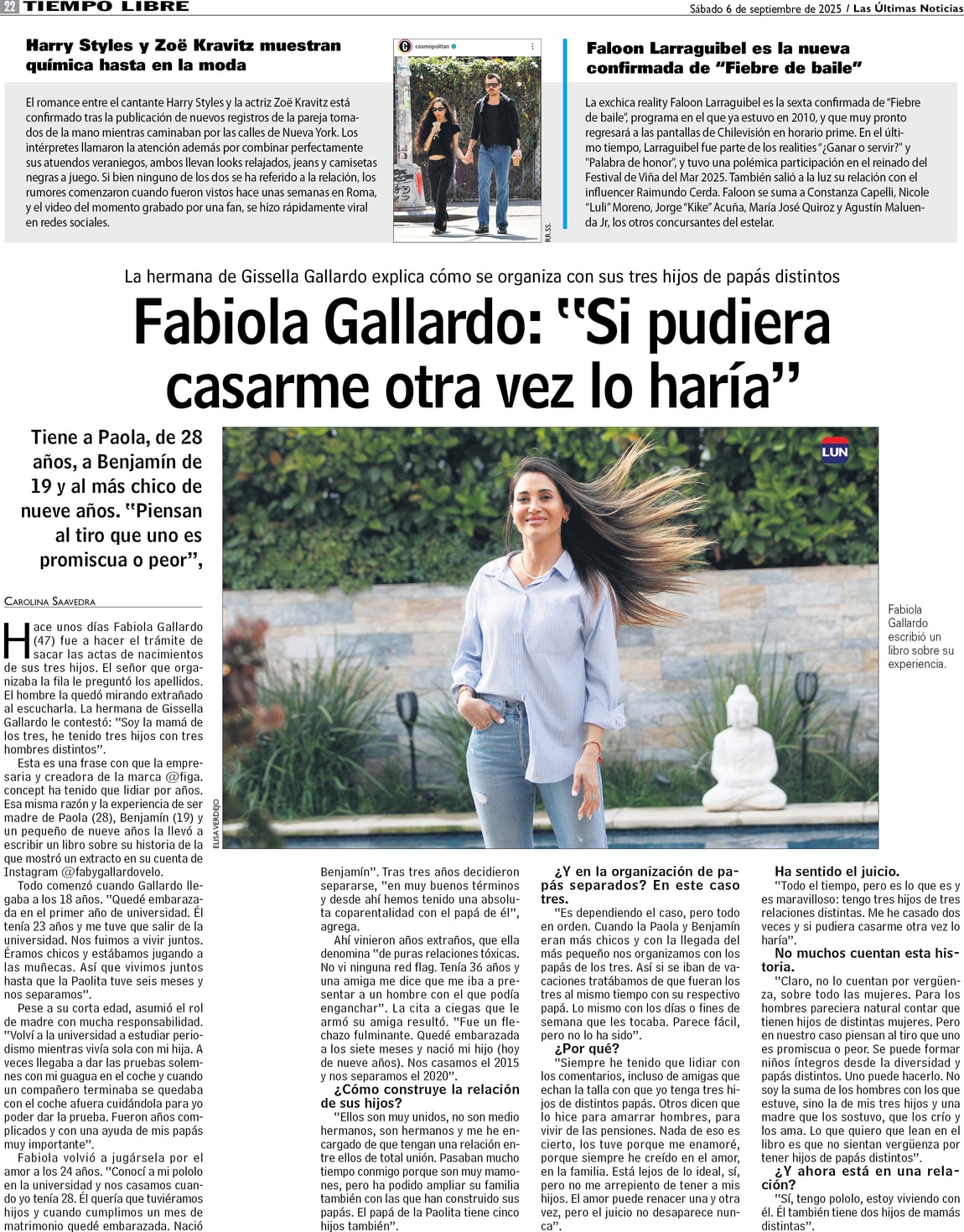 Fabiola Gallardo: "Si pudiera casarme otra vez lo haría" - www.lun.com