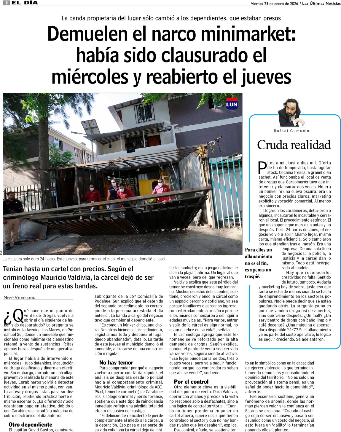 Demuelen el narco minimarket: había sido clausurado el miércoles y ...
