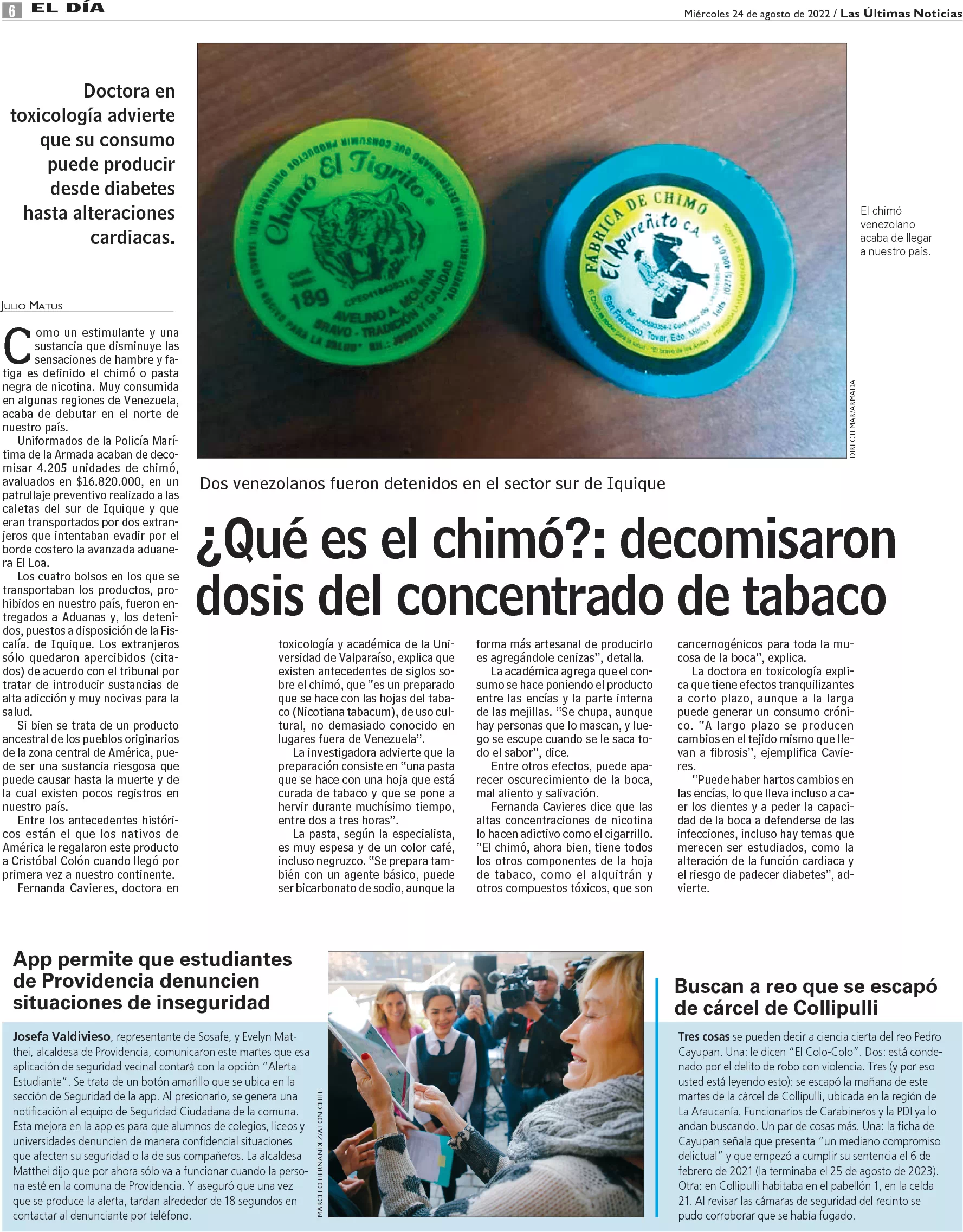 ¿Qué es el chimó?: decomisaron dosis del concentrado de tabaco - www.lun.com