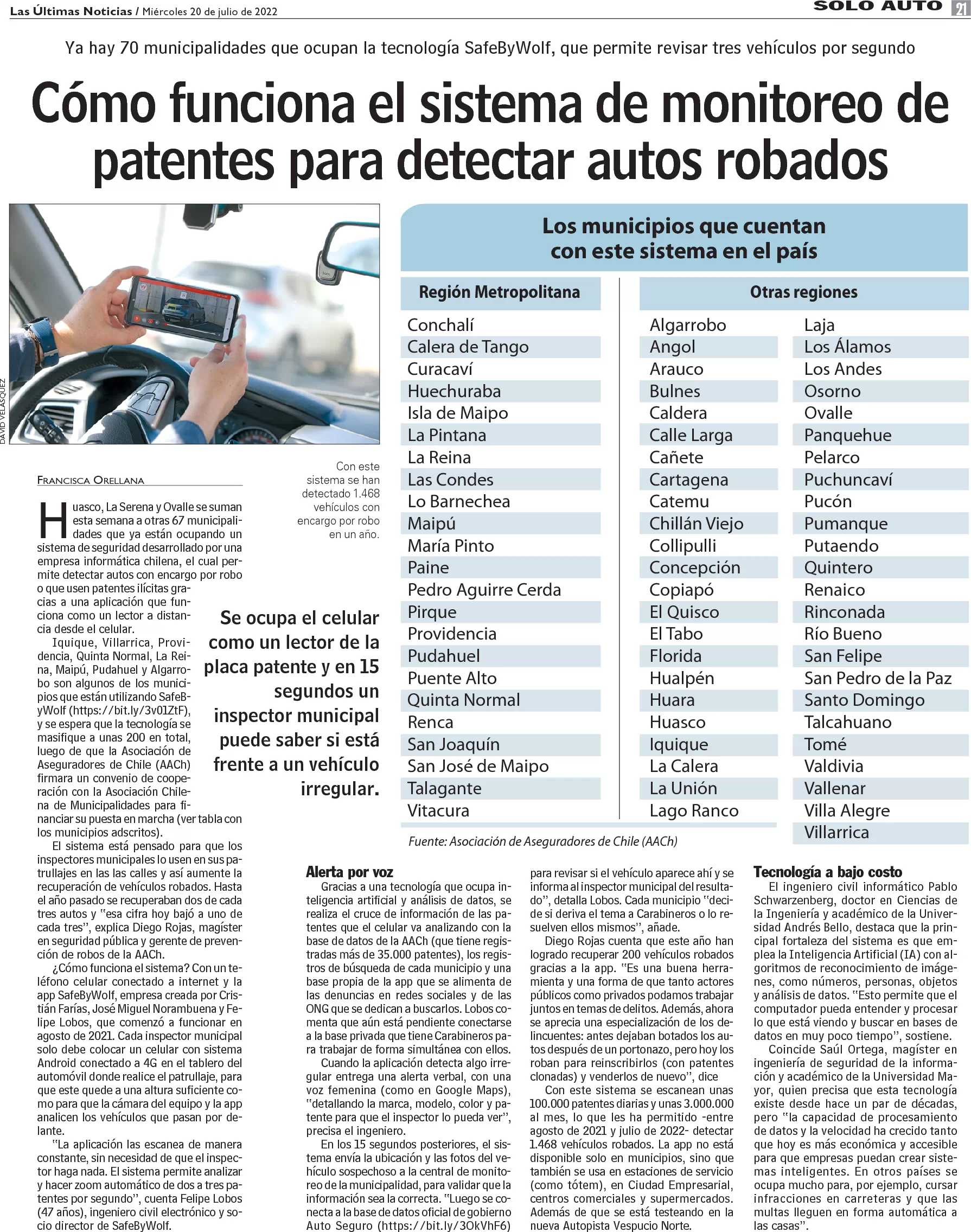 Cómo funciona el sistema de monitoreo de patentes para detectar autos ...