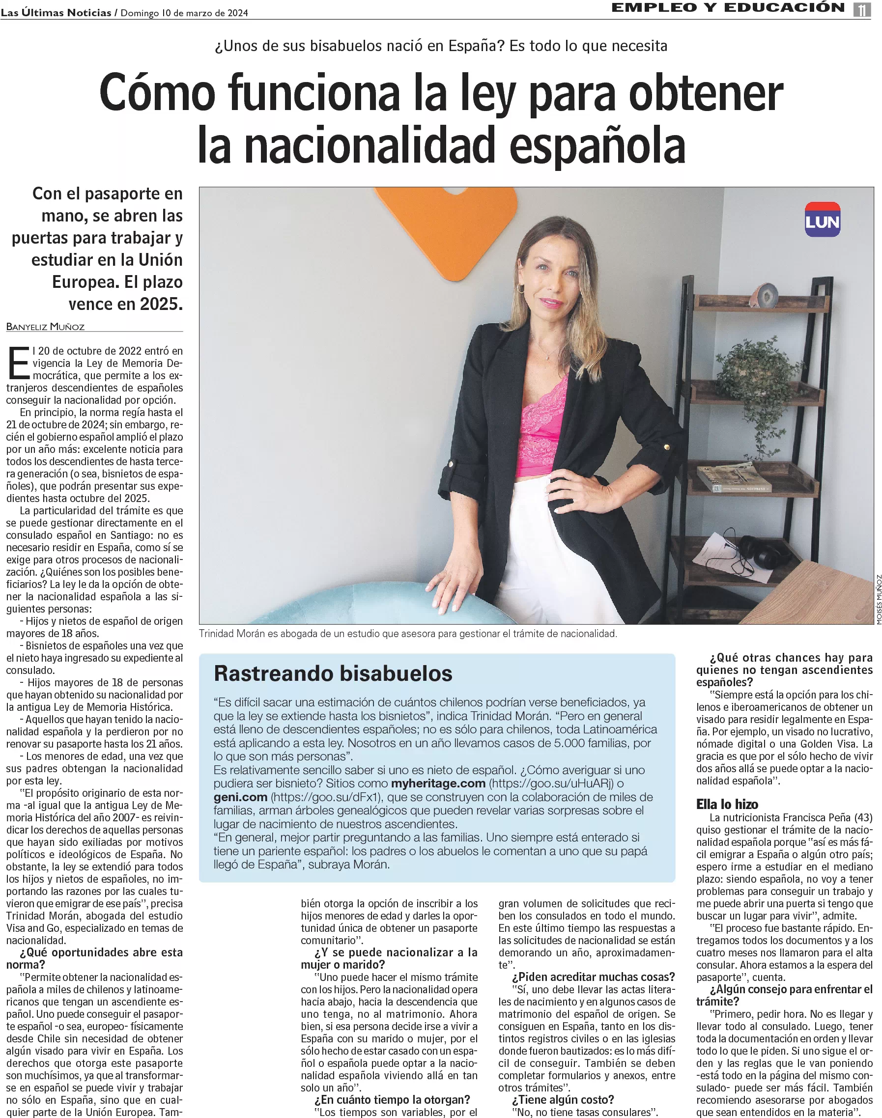 ¿Tiene bisabuelo español? Saque pasaporte europeo - www.lun.com