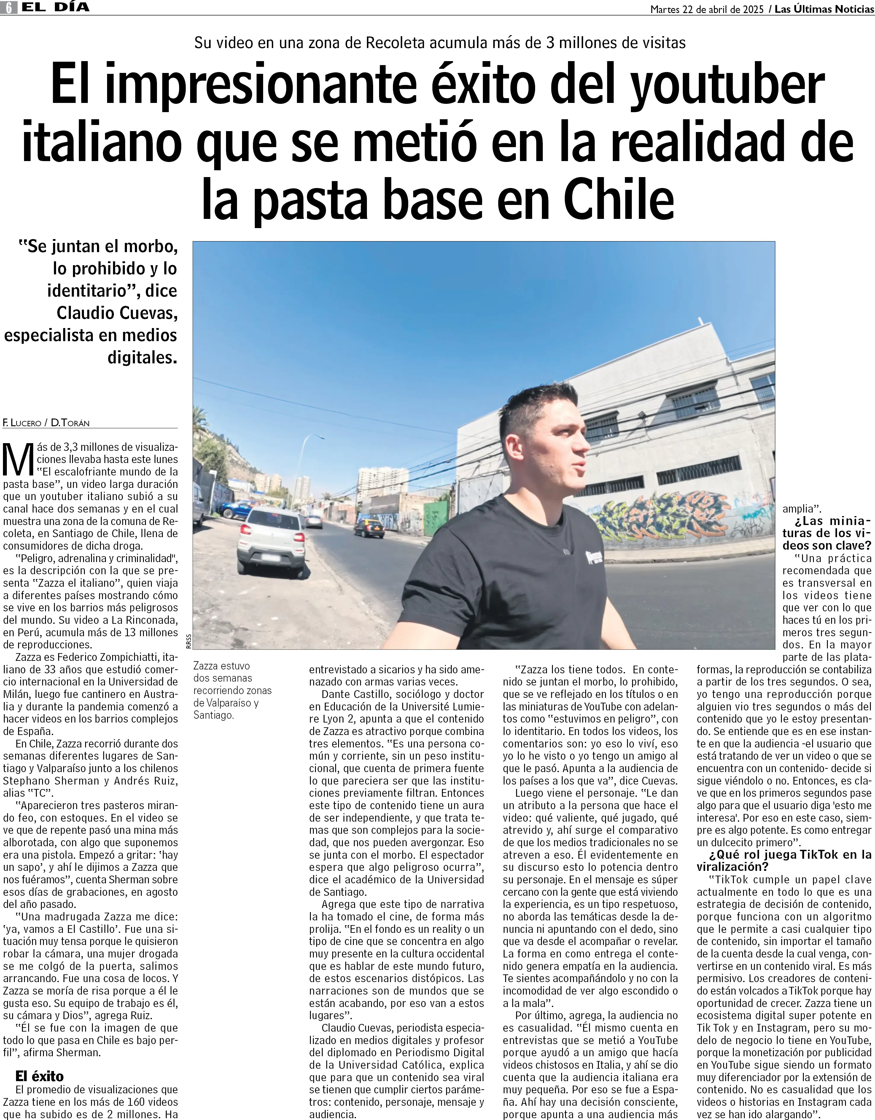 El impresionante éxito del youtuber italiano que se metió en la ...
