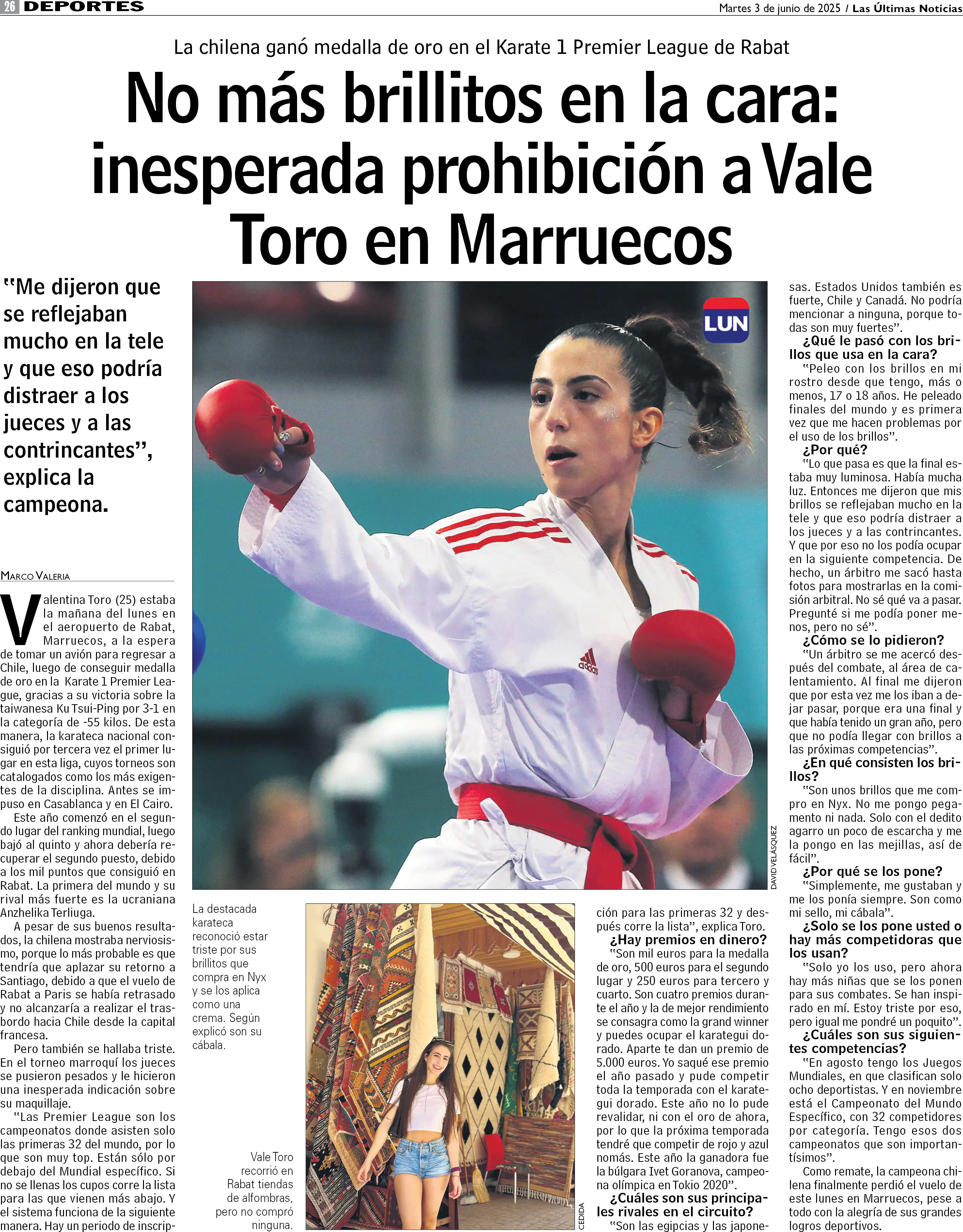 No más brillitos en la cara: inesperada prohibición a Vale Toro en ...