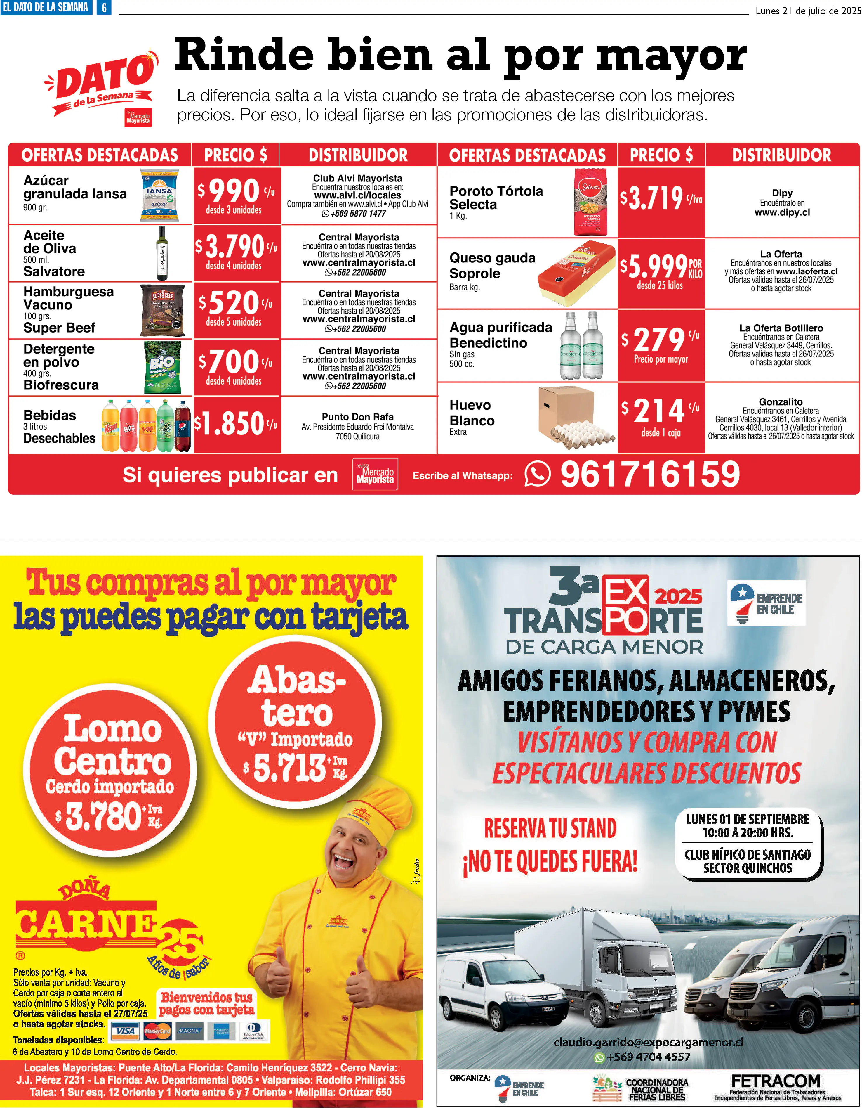 Rinde bien al por mayor - www.lun.com Revista Mercado Mayorista